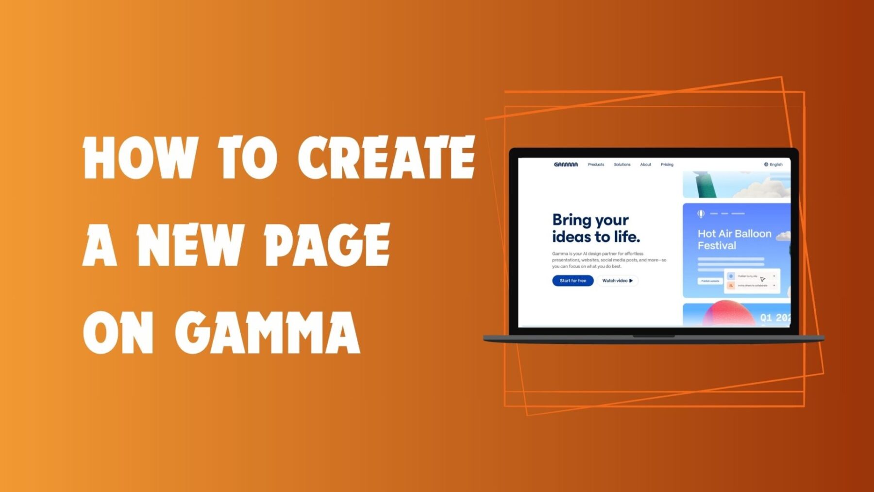 How to create a new page on custom domain on Gamma